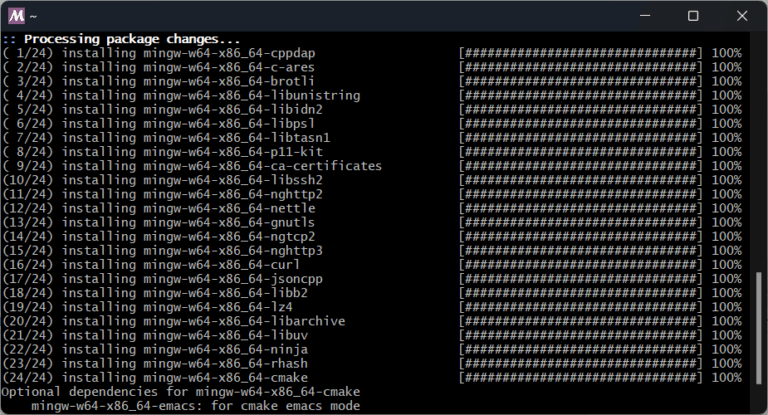 Installing MinGW via Msys2 (Windows) - Kemena3D