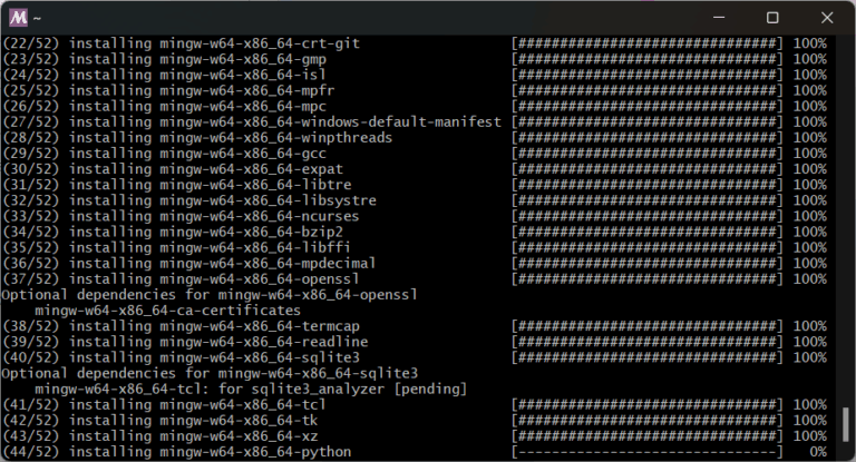 Installing MinGW via Msys2 (Windows) - Kemena3D